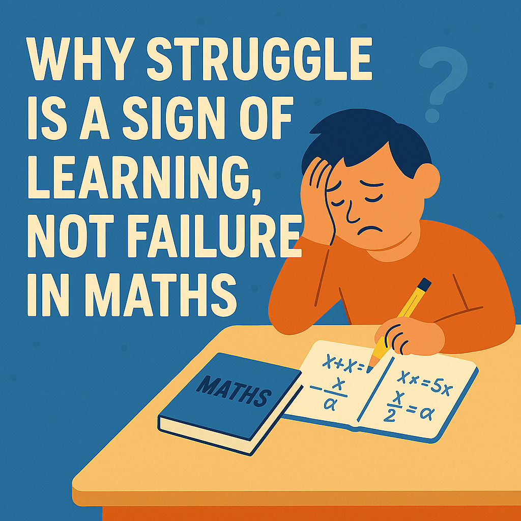 Struggle is a Sign of Learning Not Failure in Maths